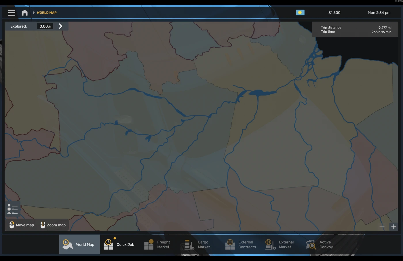 Americas Colored Background Map for ATS for American Truck Simulator ...