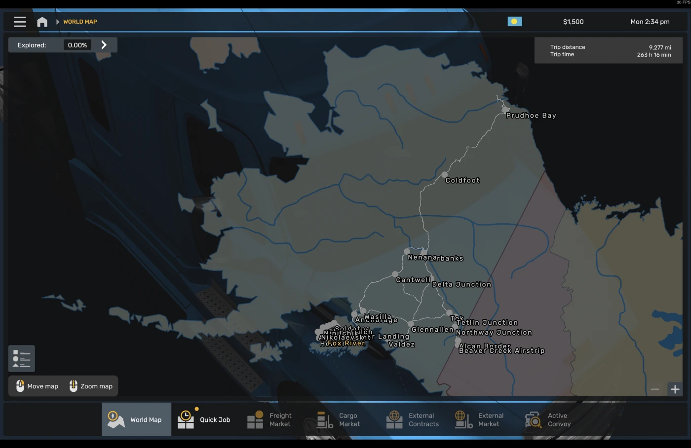 Americas Colored Background Map for ATS for American Truck Simulator ...