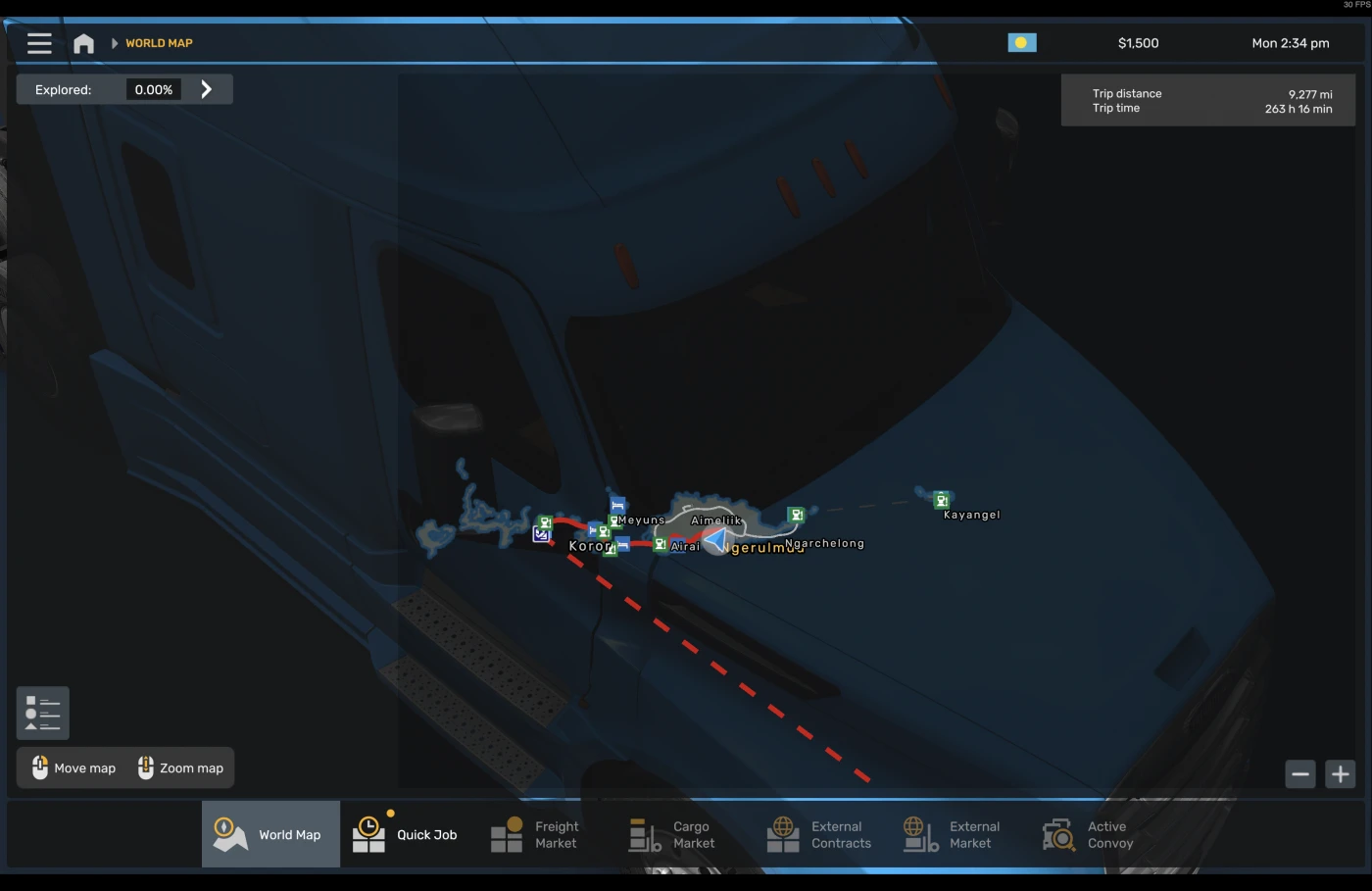 Americas Colored Background Map for ATS for American Truck Simulator ...