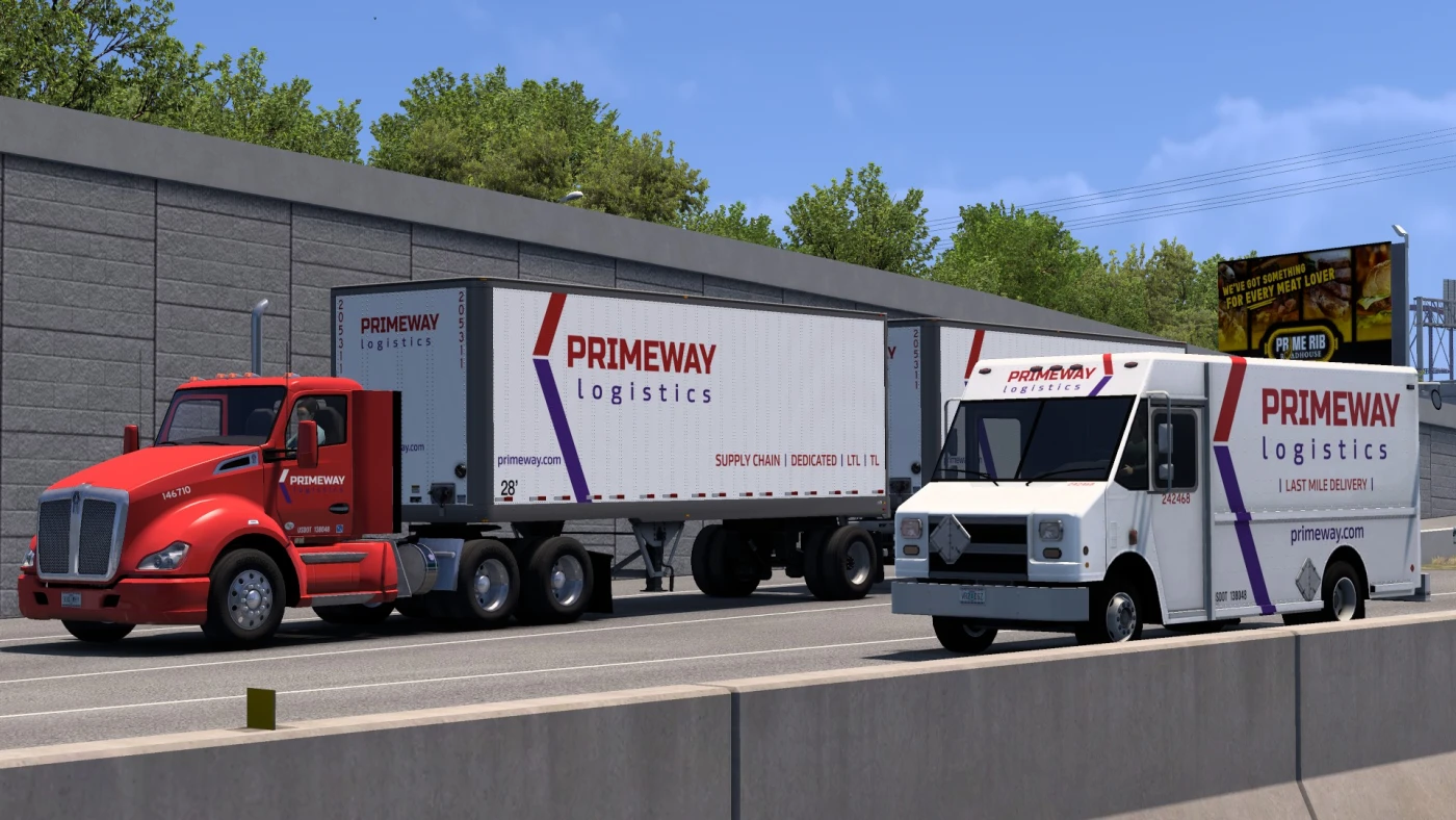ATS Company AI Traffic Skins for American Truck Simulator - TruckyMods
