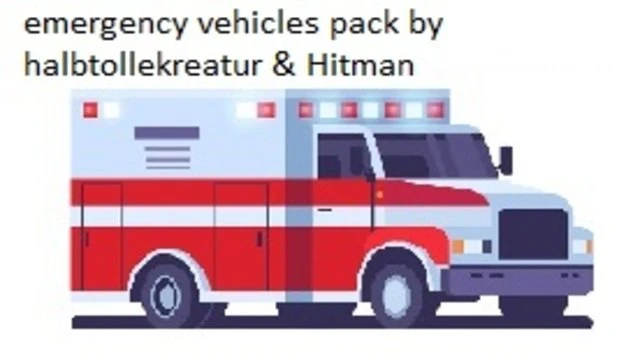 ATS emergency vehicles pack for American Truck Simulator - TruckyMods