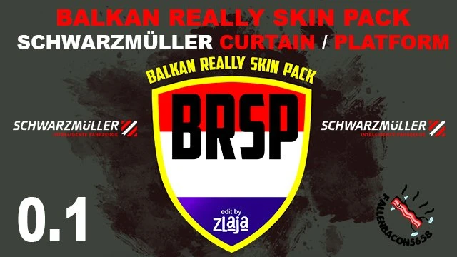 BRSP Schwarzmüller Curtain for Euro Truck Simulator 2 - TruckyMods