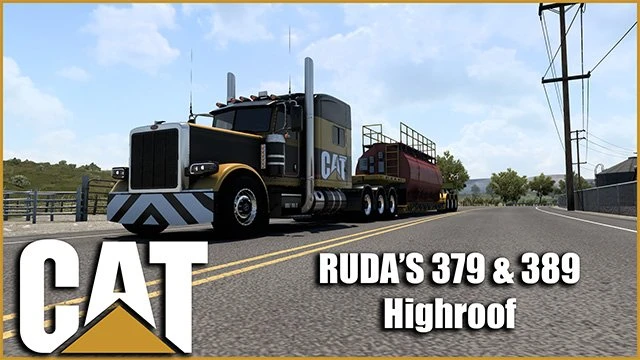 CAT 379-389 Ruda Peterbilt for American Truck Simulator - TruckyMods