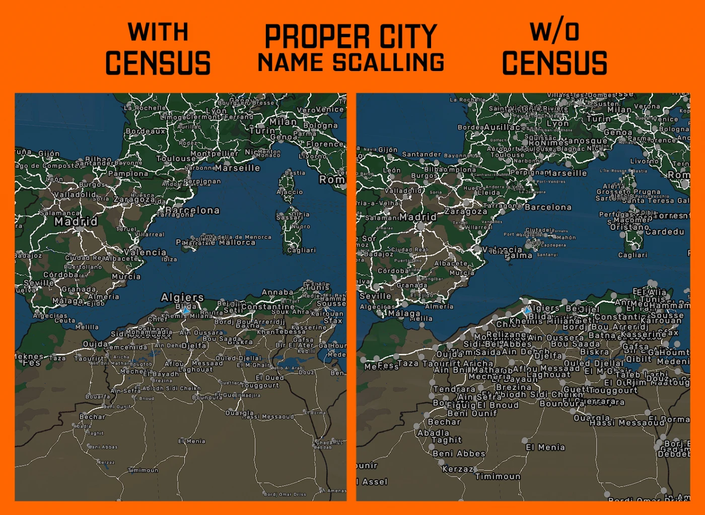 Census [ProMods+RoExtended]-based for Euro Truck Simulator 2 - TruckyMods