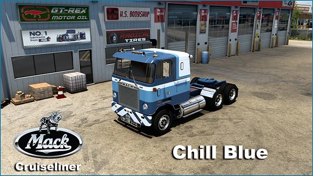 Chill Blue Cruiseliner for American Truck Simulator - TruckyMods