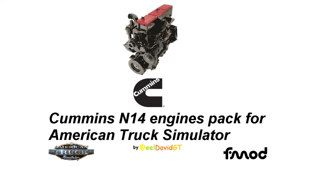Cummins N14 engines pack for American Truck Simulator - TruckyMods