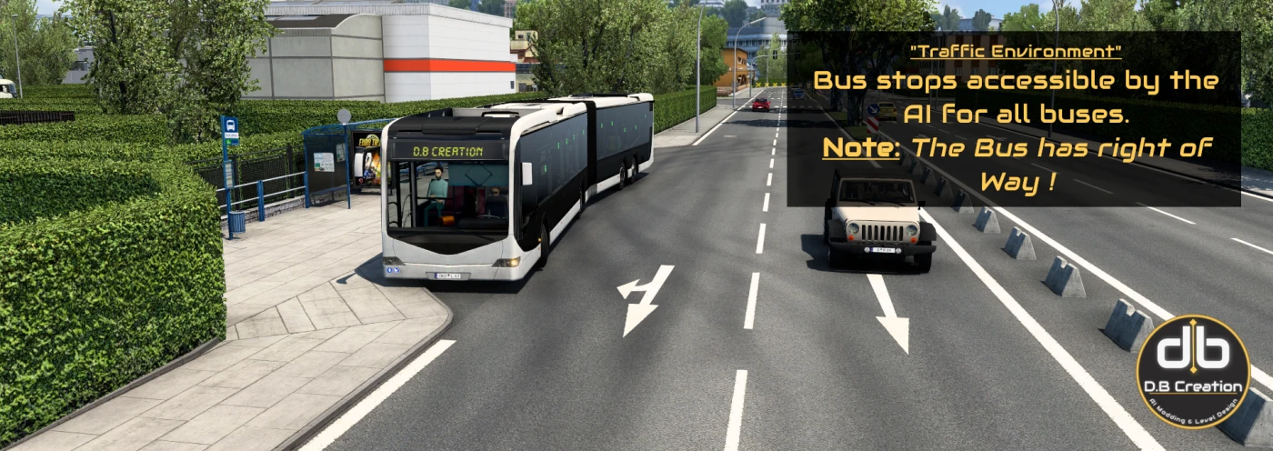 D.B Creation Traffic Intensity Mod for Euro Truck Simulator 2 - TruckyMods