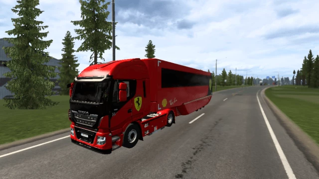 F1 Ferrari skin for Euro Truck Simulator 2 - TruckyMods
