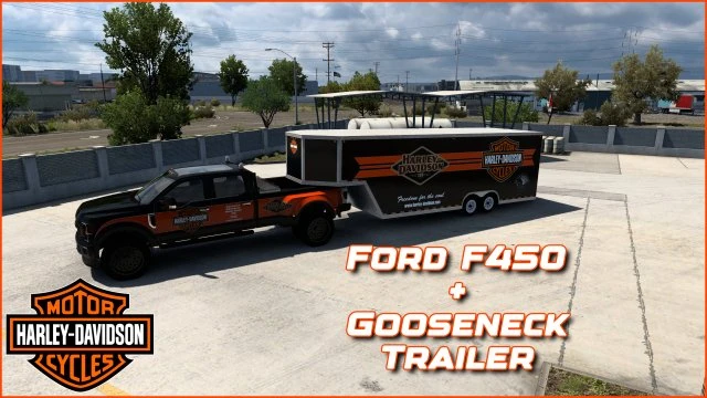 Harley Davidson Ford f450 (Skin Only) for American Truck Simulator ...