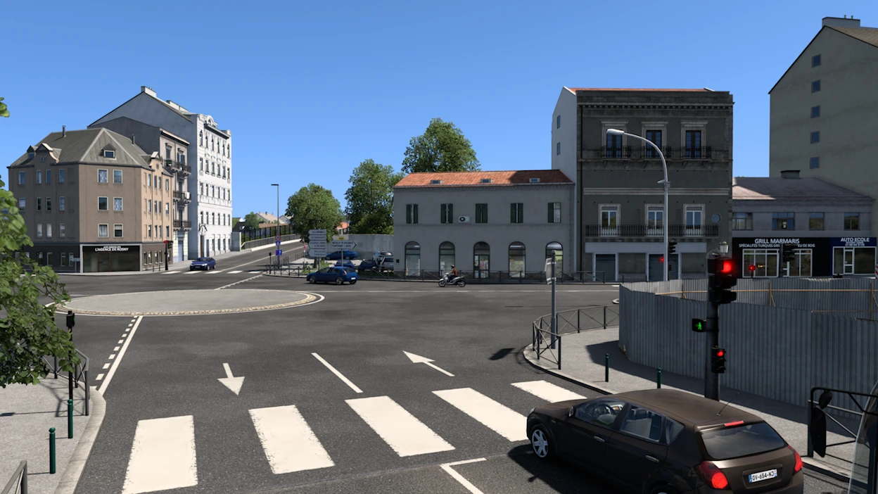 Île-de-France (Paris Suburbs) Map 1:1 for Euro Truck Simulator 2 ...