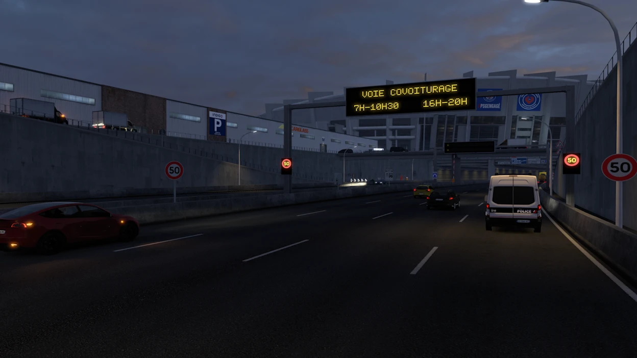Île-de-France (Paris Suburbs) Map 1:1 for Euro Truck Simulator 2 ...