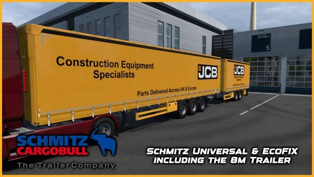 JCB Schmitz Universal Trailer for Euro Truck Simulator 2 - TruckyMods