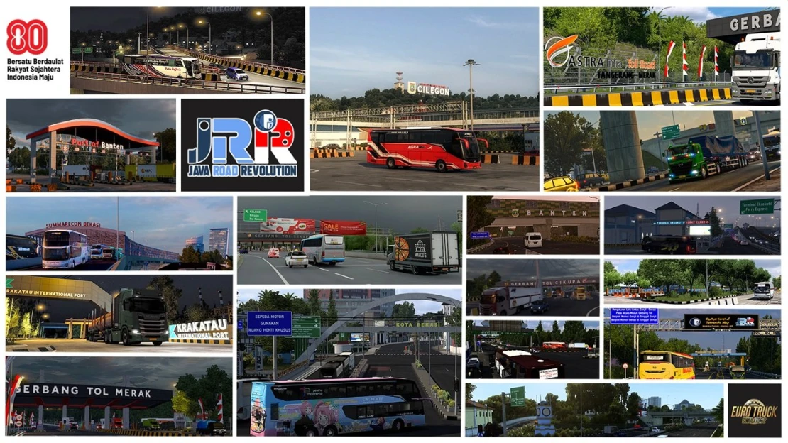 JRR (Java Road Revolution) - Indonesia Map [Type B - ProMods BG Version ...