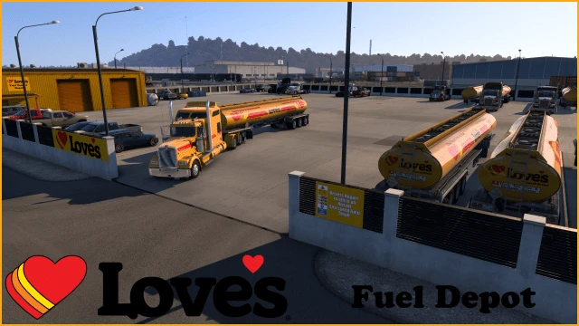 Loves Fuel Tanker Depot for American Truck Simulator - TruckyMods