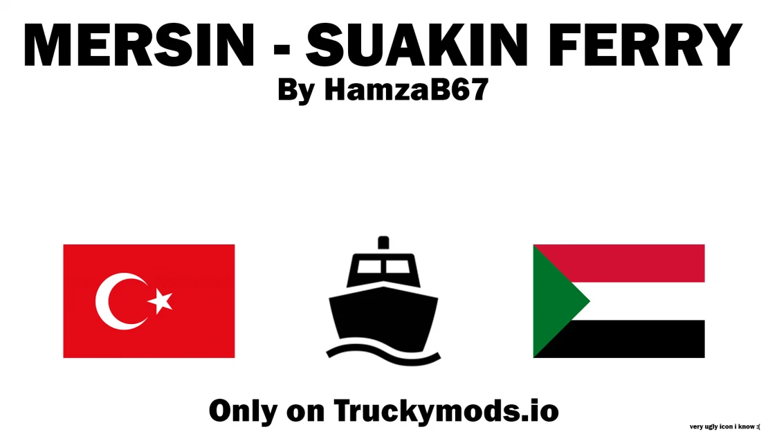 [ALL VERSIONS] Mersin-Suakin Ferry for Euro Truck Simulator 2 - TruckyMods