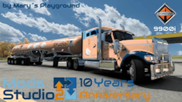 Mods Studio 2 Anniversary 10 Years Skin for American Truck Simulator ...