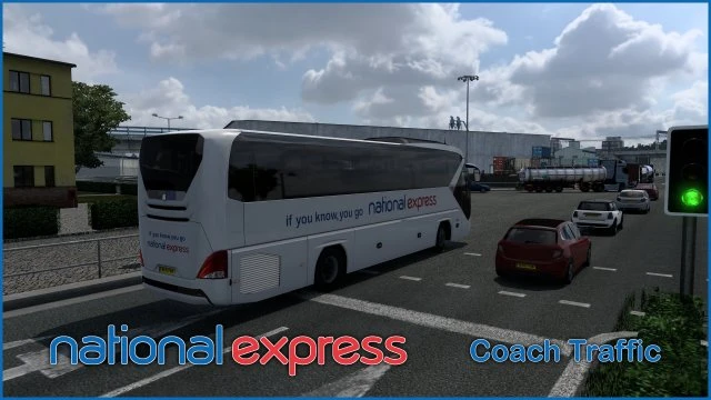 National Express coach traffic for Euro Truck Simulator 2 - TruckyMods