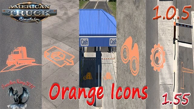 Orange Icons ATS for American Truck Simulator - TruckyMods