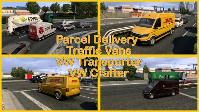Parcel Delivery Traffic for Euro Truck Simulator 2 - TruckyMods