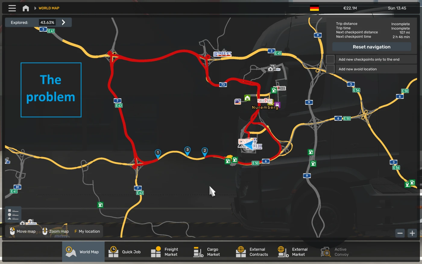 Rhineland Map - Promods RC FIX for Euro Truck Simulator 2 - TruckyMods