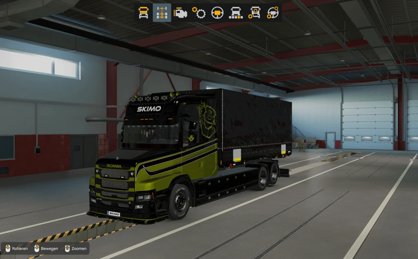 SCANIA RT 2016 Black - Color Skin for Euro Truck Simulator 2 - TruckyMods