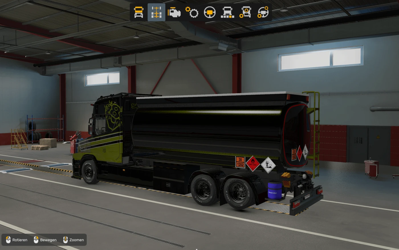 SCANIA RT 2016 Black - Color Skin for Euro Truck Simulator 2 - TruckyMods