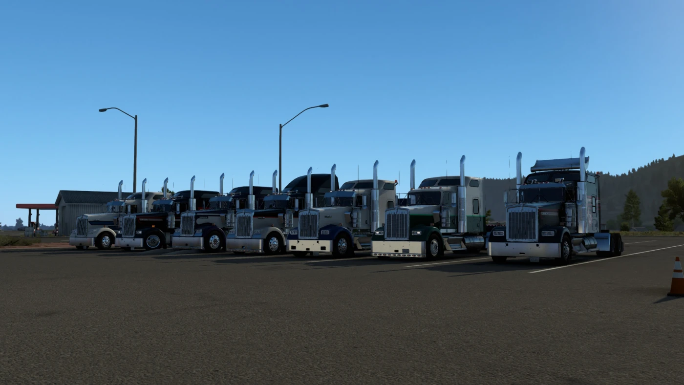 SCS W900 FlatGlass for American Truck Simulator - TruckyMods