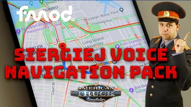 Sergiei Voice Navigation Pack for American Truck Simulator - TruckyMods