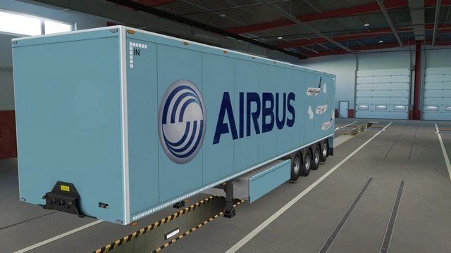 Trailer Airbus - SCS trailers + Krone + AI for Euro Truck Simulator 2 ...