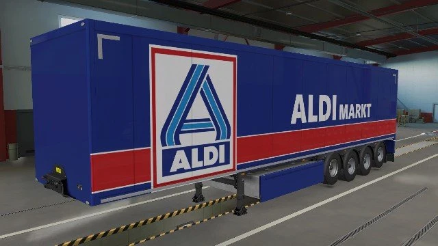 Trailer Aldi Markt - SCS trailers + Krone + AI for Euro Truck Simulator 2 - TruckyMods