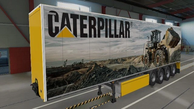 Trailer Caterpillar - SCS trailers + Krone + AI for Euro Truck ...