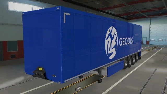 Trailer Geodis - SCS trailers + Krone + AI for Euro Truck Simulator 2 ...
