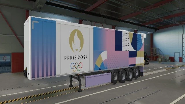 Trailer JO Paris 2024 for Euro Truck Simulator 2 - TruckyMods