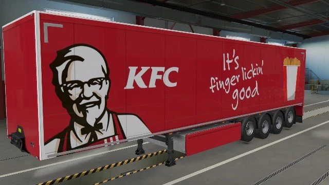 Trailer KFC - SCS trailers + Krone + AI for Euro Truck Simulator 2 ...