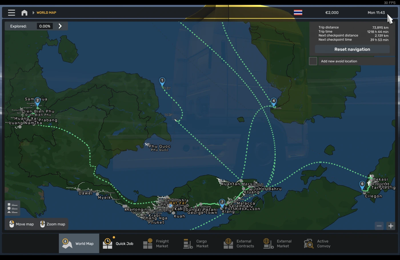 Universal Ferry Route Adjustment for Euro Truck Simulator 2 - TruckyMods