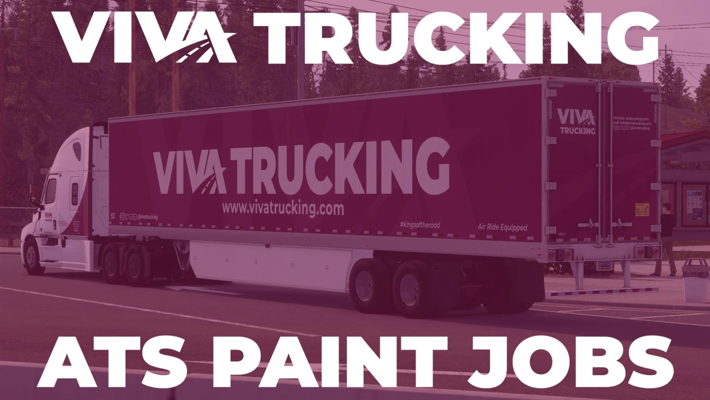Viva Trucking ATS Company Trailer Paint Jobs for American Truck ...