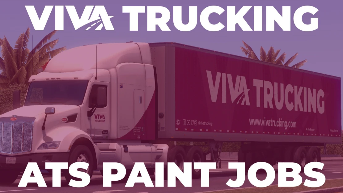 Viva Trucking ATS Company Trailer Paint Jobs for American Truck ...