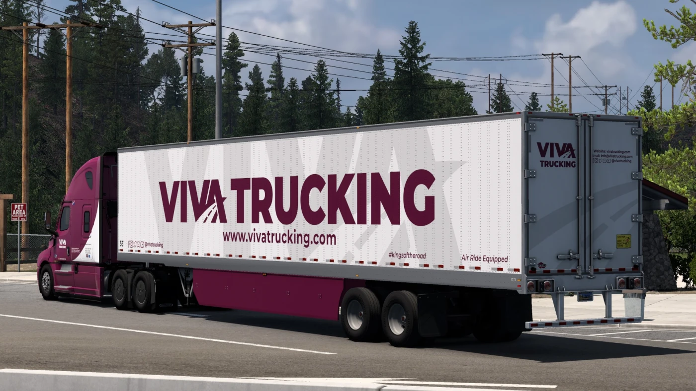 Viva Trucking ATS Company Trailer Paint Jobs for American Truck ...