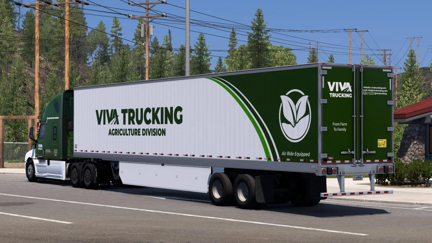 Viva Trucking ATS Division Trailer Paint Jobs for American Truck ...