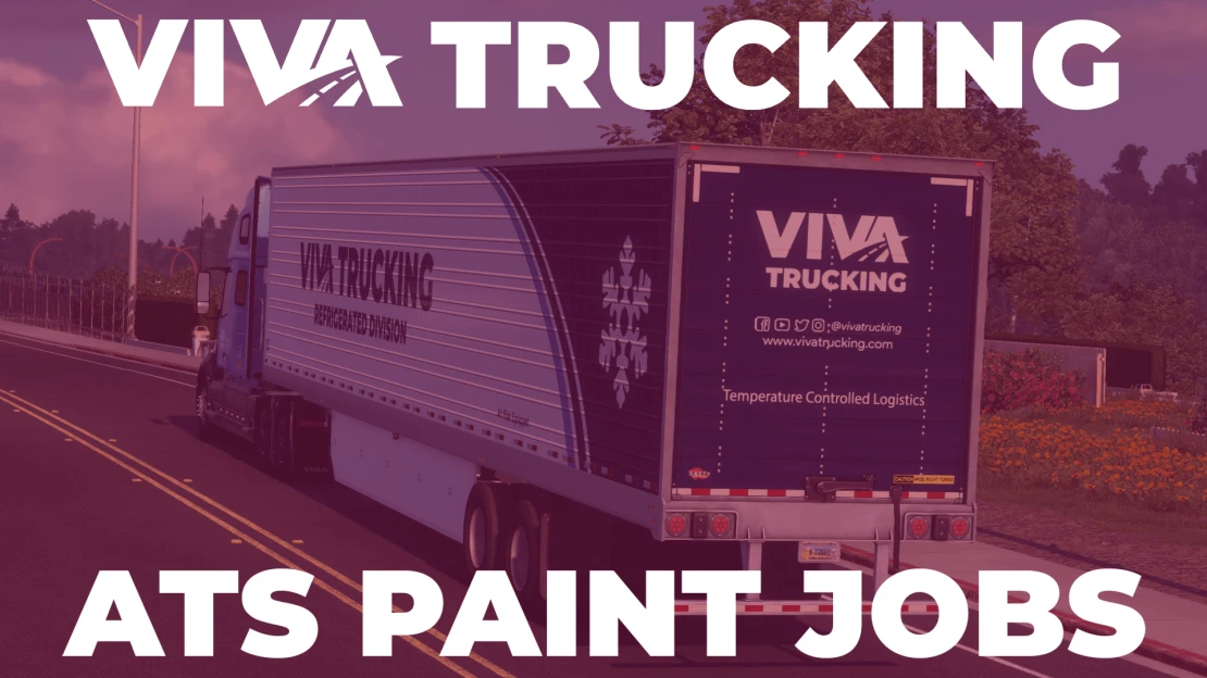 Viva Trucking ATS Division Trailer Paint Jobs for American Truck ...